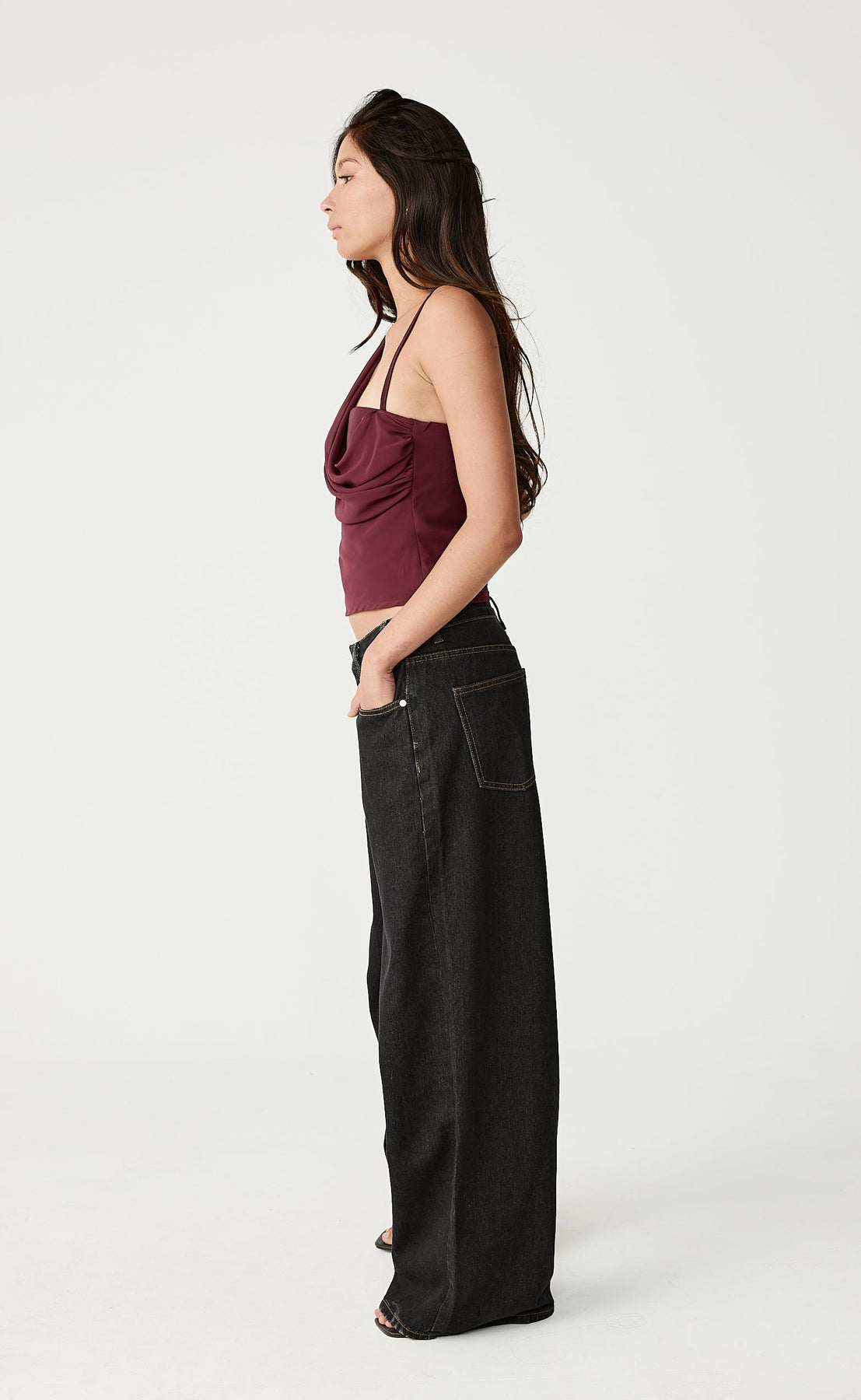 Davina Top (Berry) – CHARCOAL USA