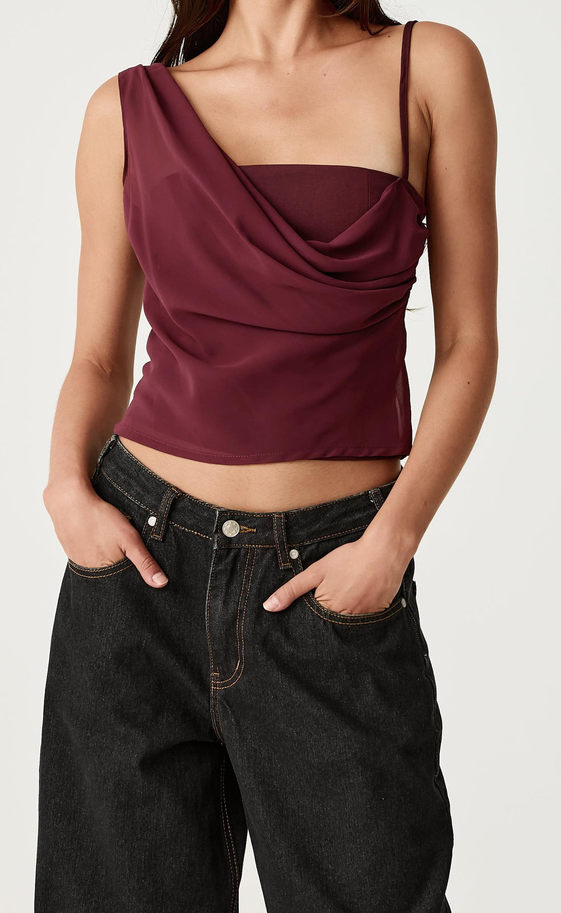 Davina Top (Berry) – CHARCOAL USA